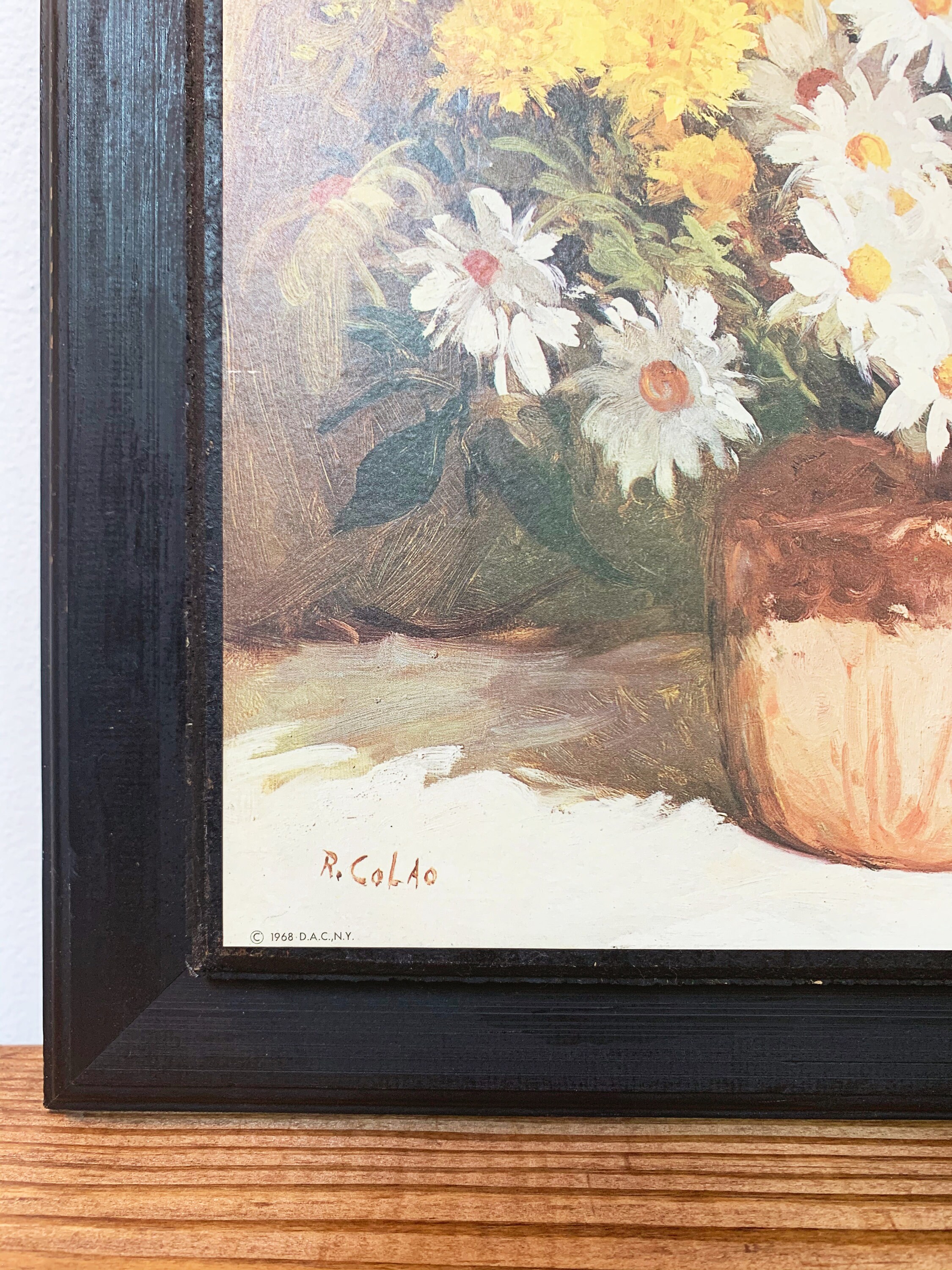 R. Colao Lithograph // Rudolph Colao // Vintage Art // Daisy | Etsy