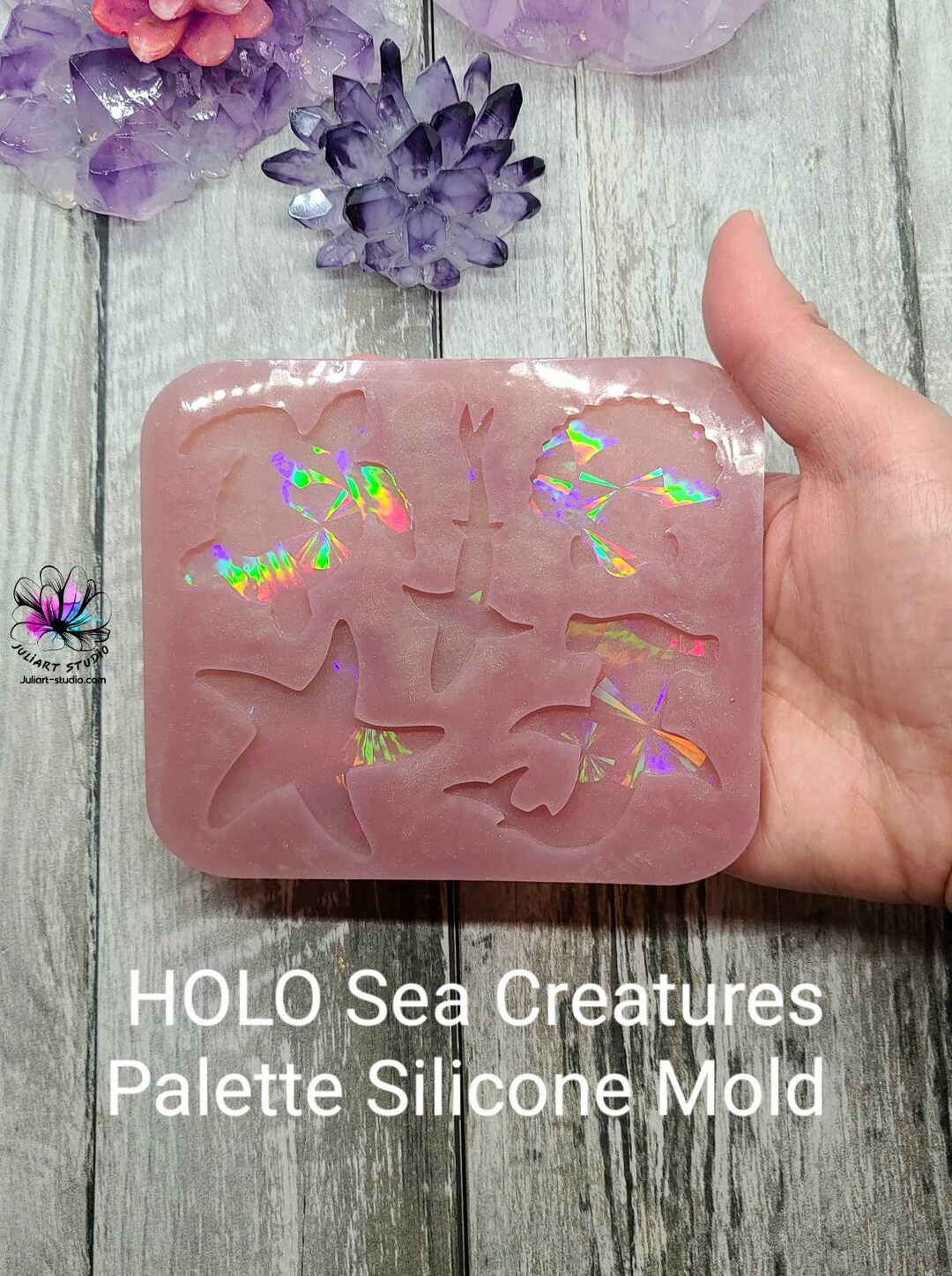Holographic Sea Creatures Silicone Mold for Resin Casting - Etsy