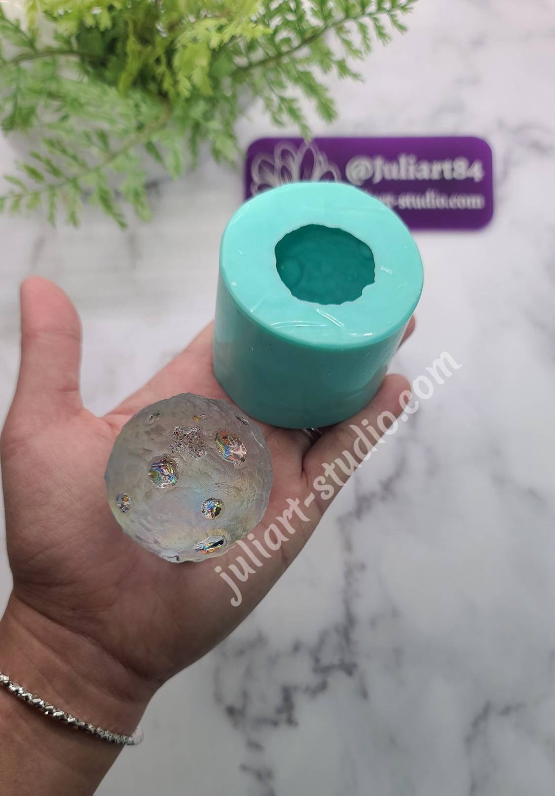 2 Inch 3D LARGE Crater Moon Silicone Mold for Resin Casting - Etsy