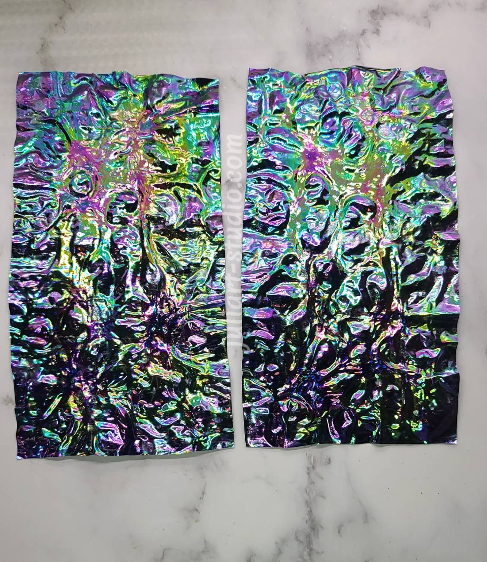 IRIDESCENT DICHROIC SHEET for Resin Art - High Gloss Purple (not Sold ...