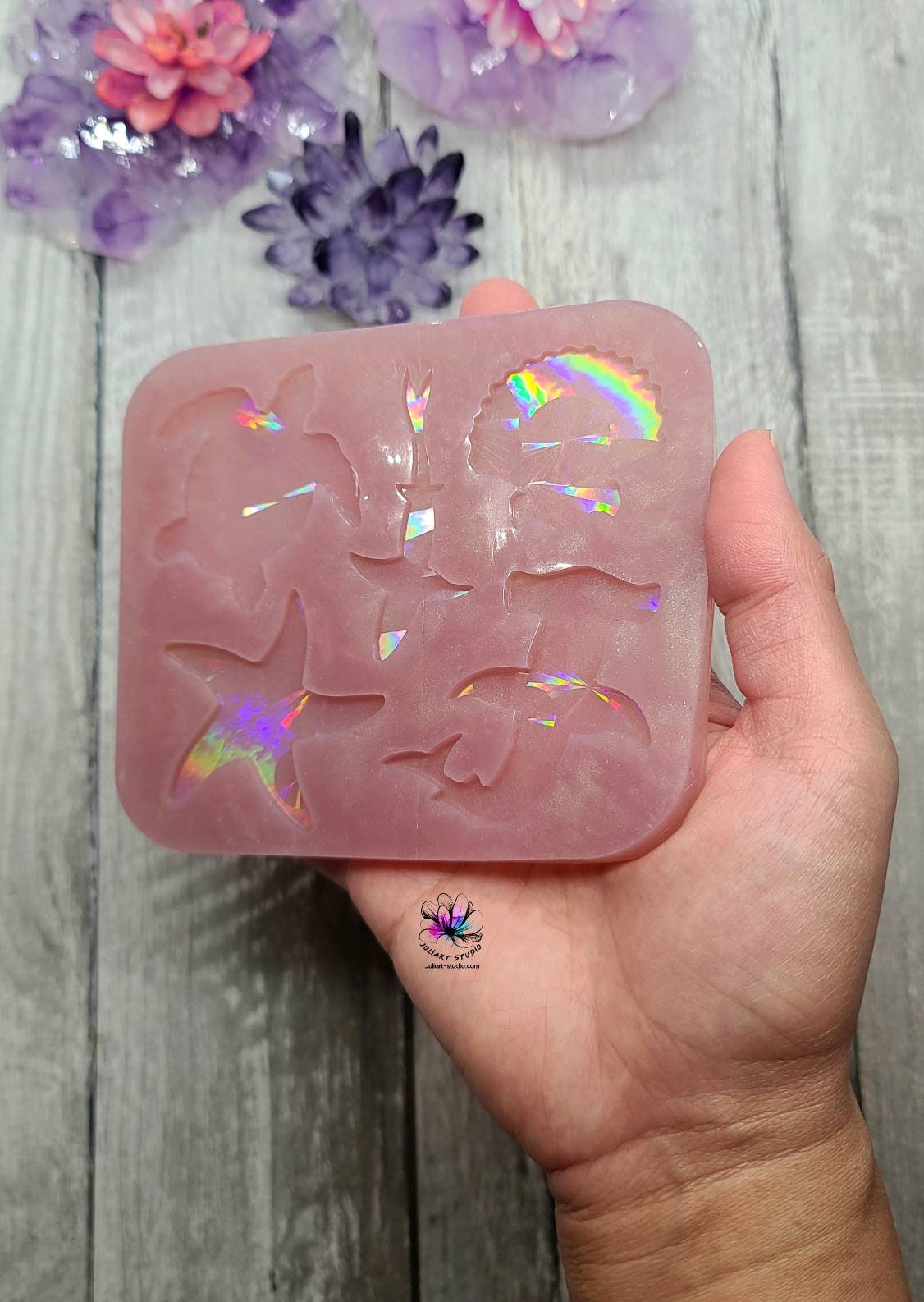 Holographic Sea Creatures Silicone Mold for Resin Casting - Etsy
