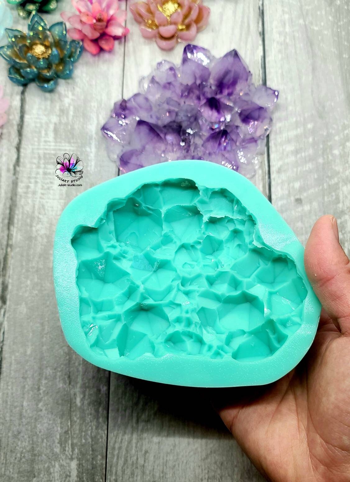 Large Chunky Crystal ROCK Silicone Mold for Resin Casting - Etsy