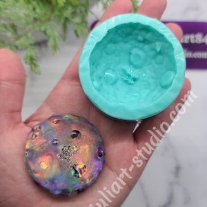 Half-sphere 3D Crater Moon Silicone Mold for Resin Casting - Etsy