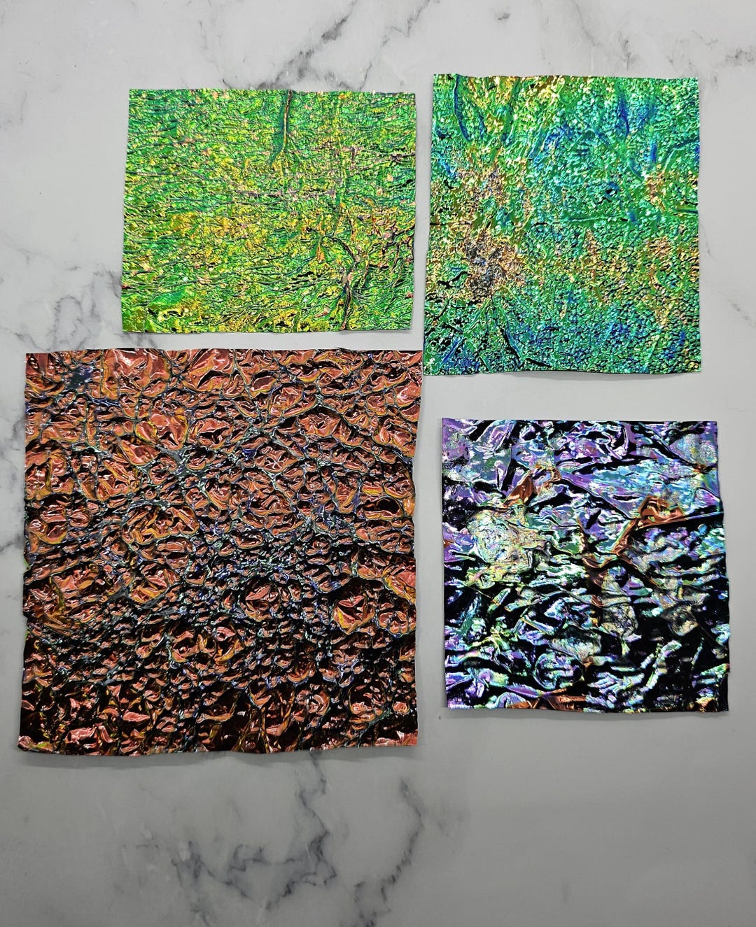 IRIDESCENT DICHROIC SHEET for Resin Art - Bundle of 4 Sheets - Etsy