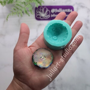 Half-sphere 3D Crater Moon Silicone Mold for Resin Casting - Etsy