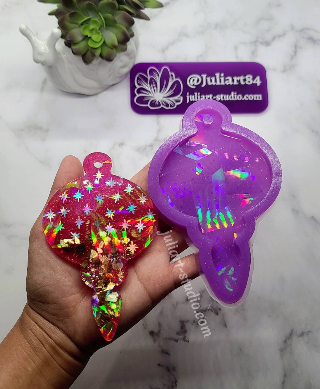 5 Inch HOLO Ornament (POINTY Shape) Silicone Mold for Epoxy Resin ...