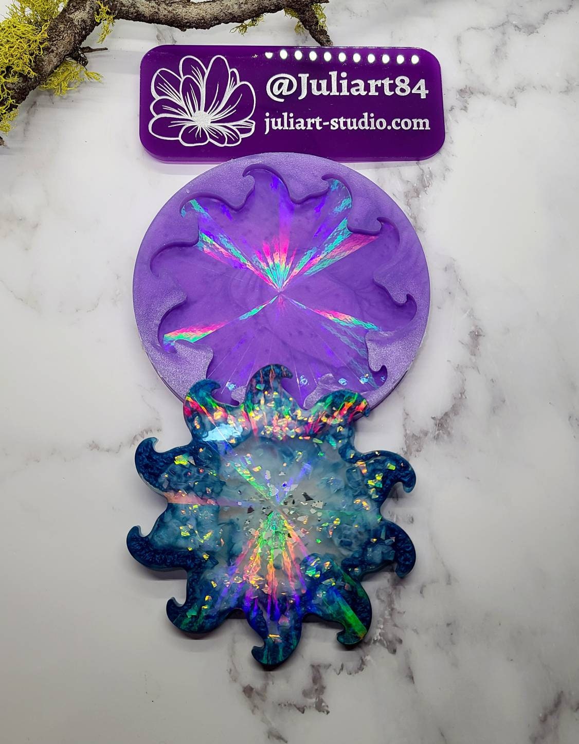 4.5 Inch Holographic Sun Silicone Mold for Resin Casting - Etsy
