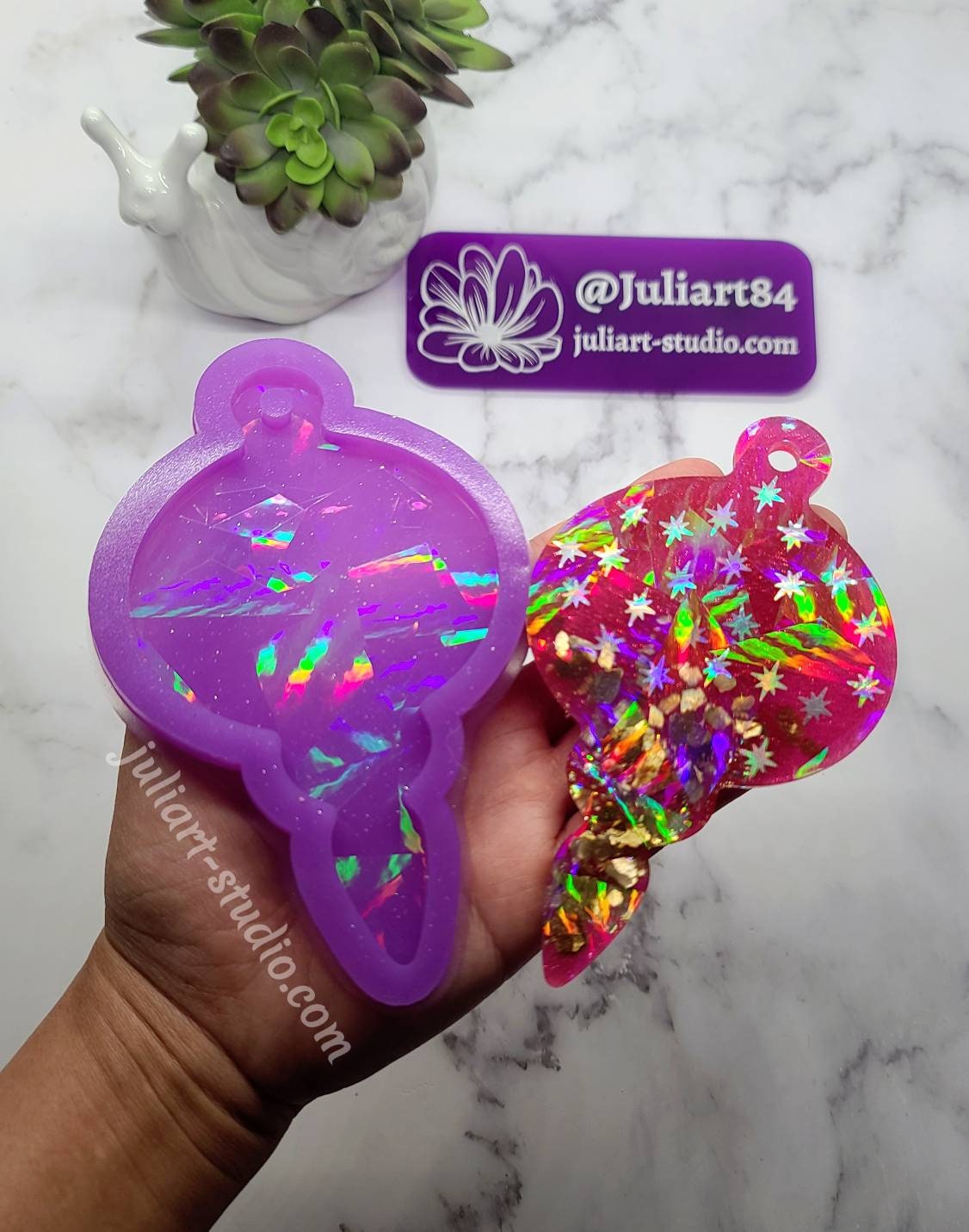5 Inch HOLO Ornament (POINTY Shape) Silicone Mold for Epoxy Resin ...