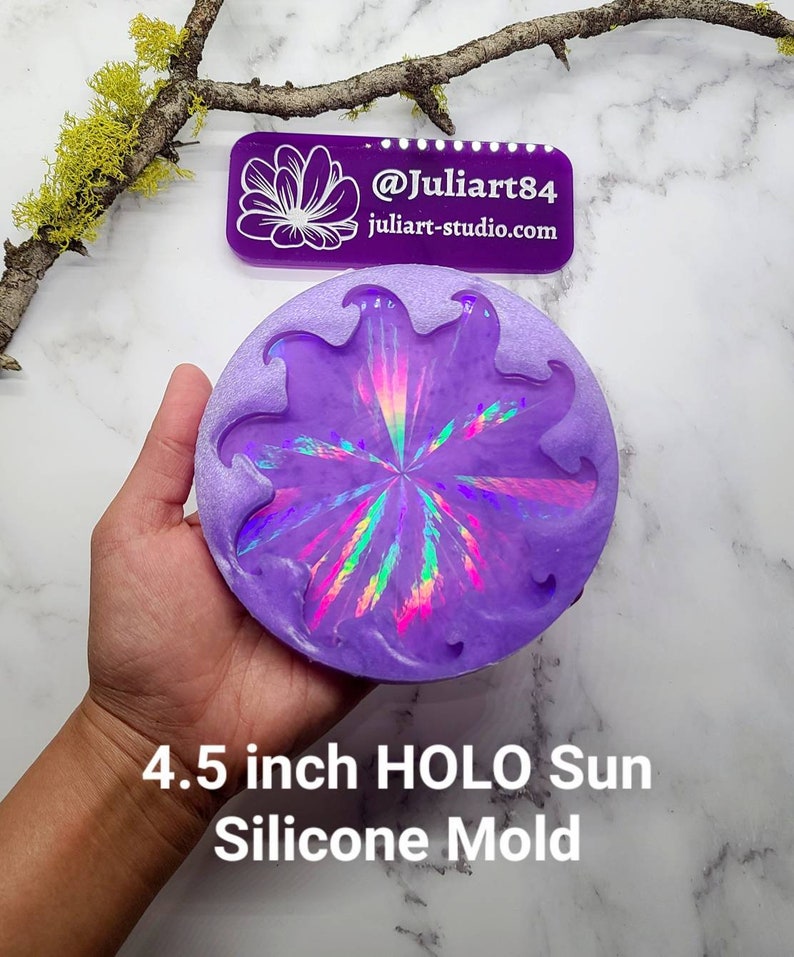 4.5 Inch Holographic Sun Silicone Mold for Resin Casting - Etsy