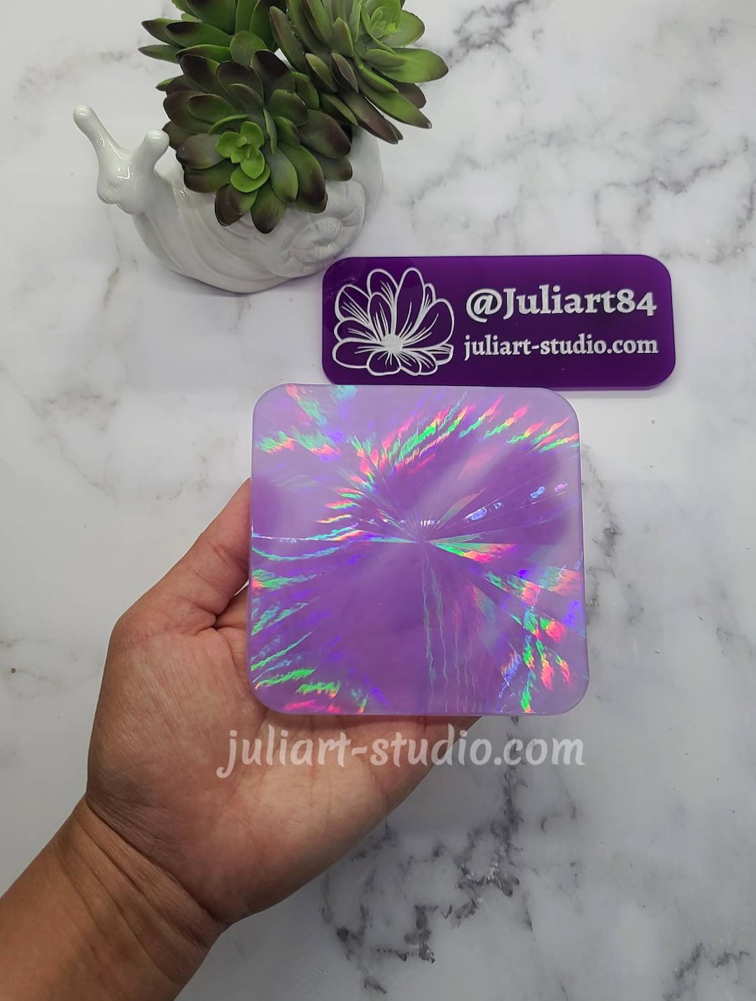 4 Inch Holographic SQUARE INSERT Silicone Mold for Resin Casting - Etsy