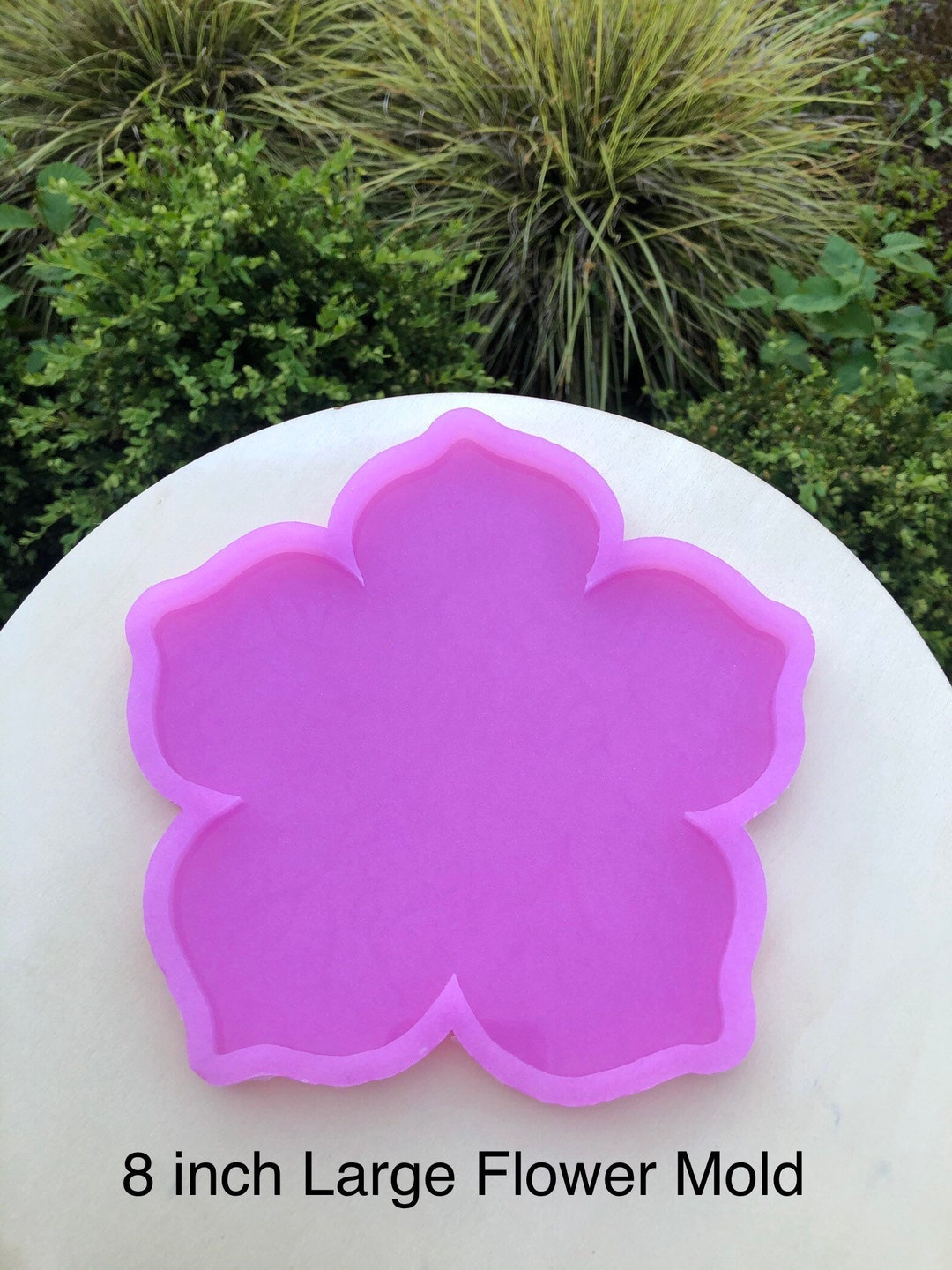 8 Inch Large Flower Silicone Mold for Resin or Concrete - Etsy