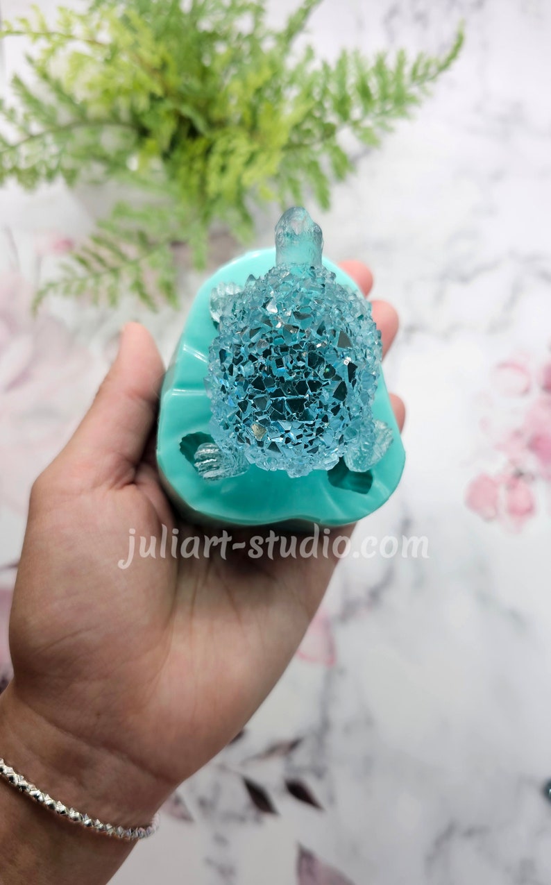 2.5 Inch Druzy Turtle / Tortoise Silicone Mold for Resin Casting - Etsy