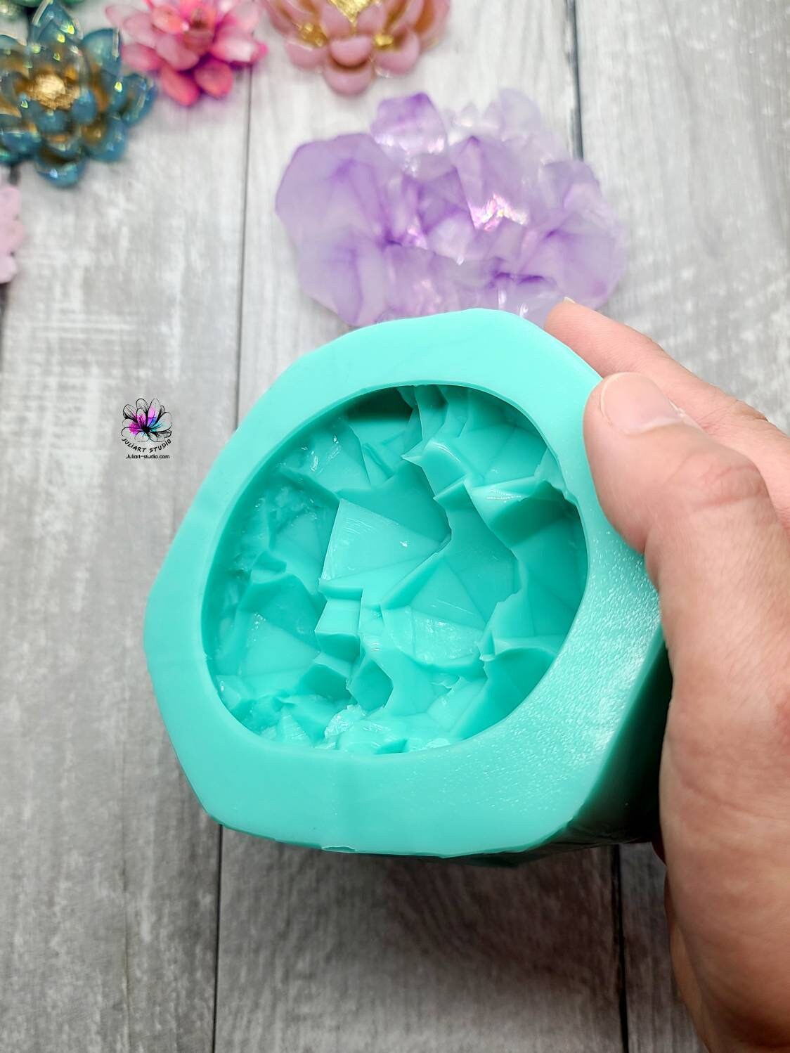Medium Chunky Crystal ROCK Silicone Mold for Resin Casting - Etsy