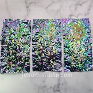 IRIDESCENT DICHROIC SHEET for Resin Art - High Gloss Purple (not Sold ...
