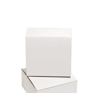 Small White Gift Boxes With Lid: 4x4x2", 10 Pcs - Etsy