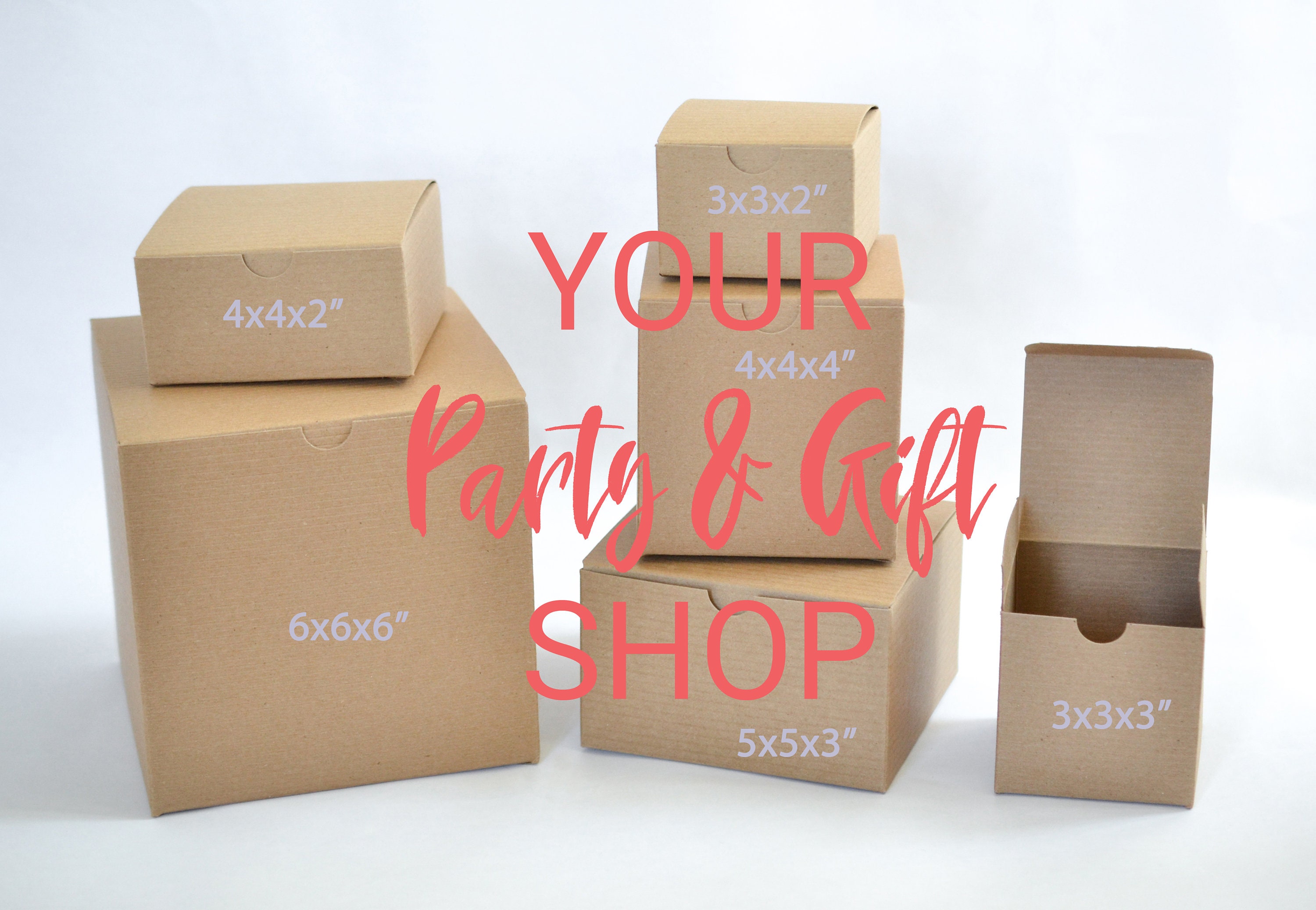 Small Gift Boxes 3 X 3 X 2 Kraft Boxes for Gifts - Etsy