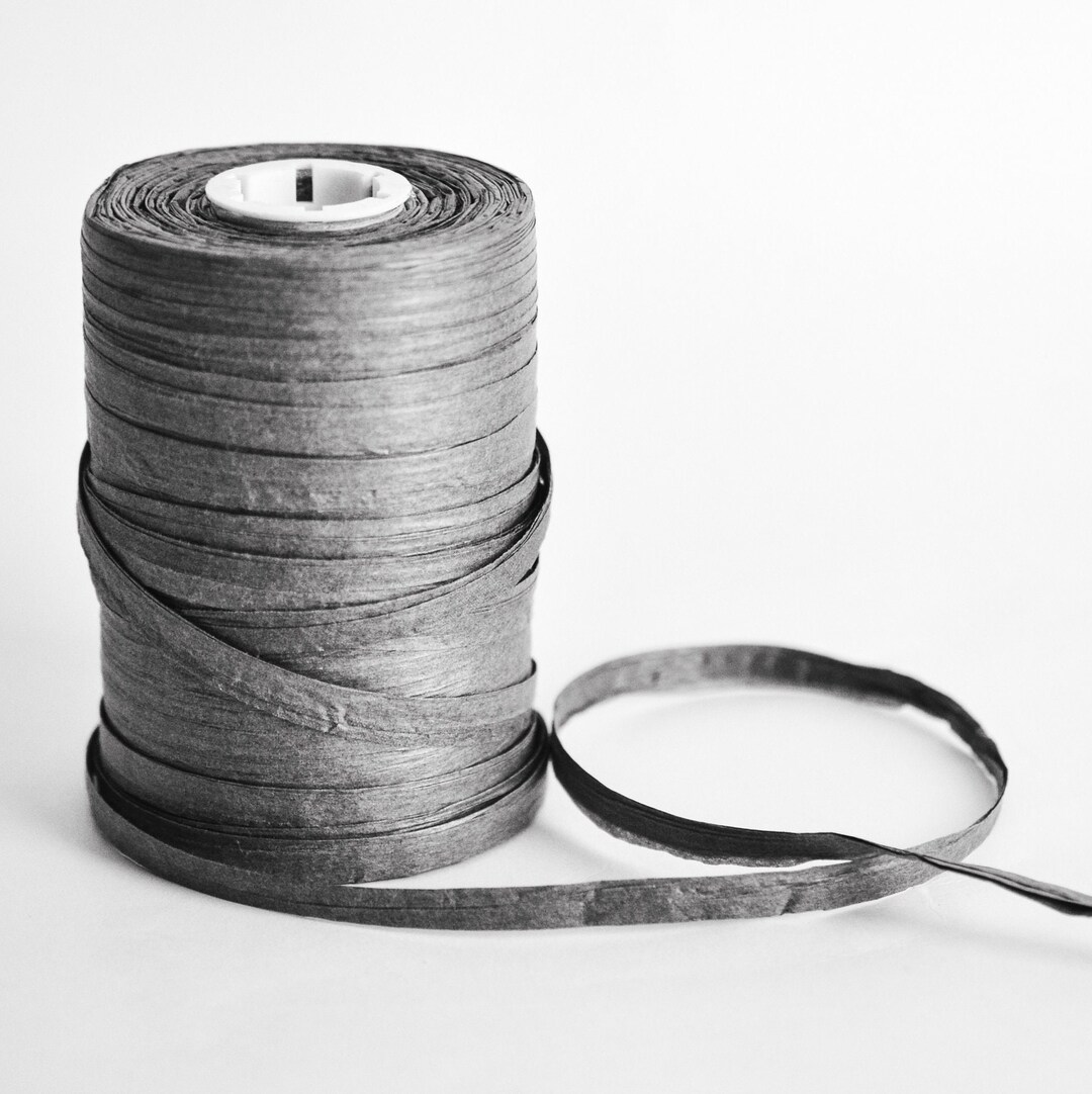 Gray Raffia, Quality Paper Ribbon, Gift Wrapping and Packaging, Craft ...