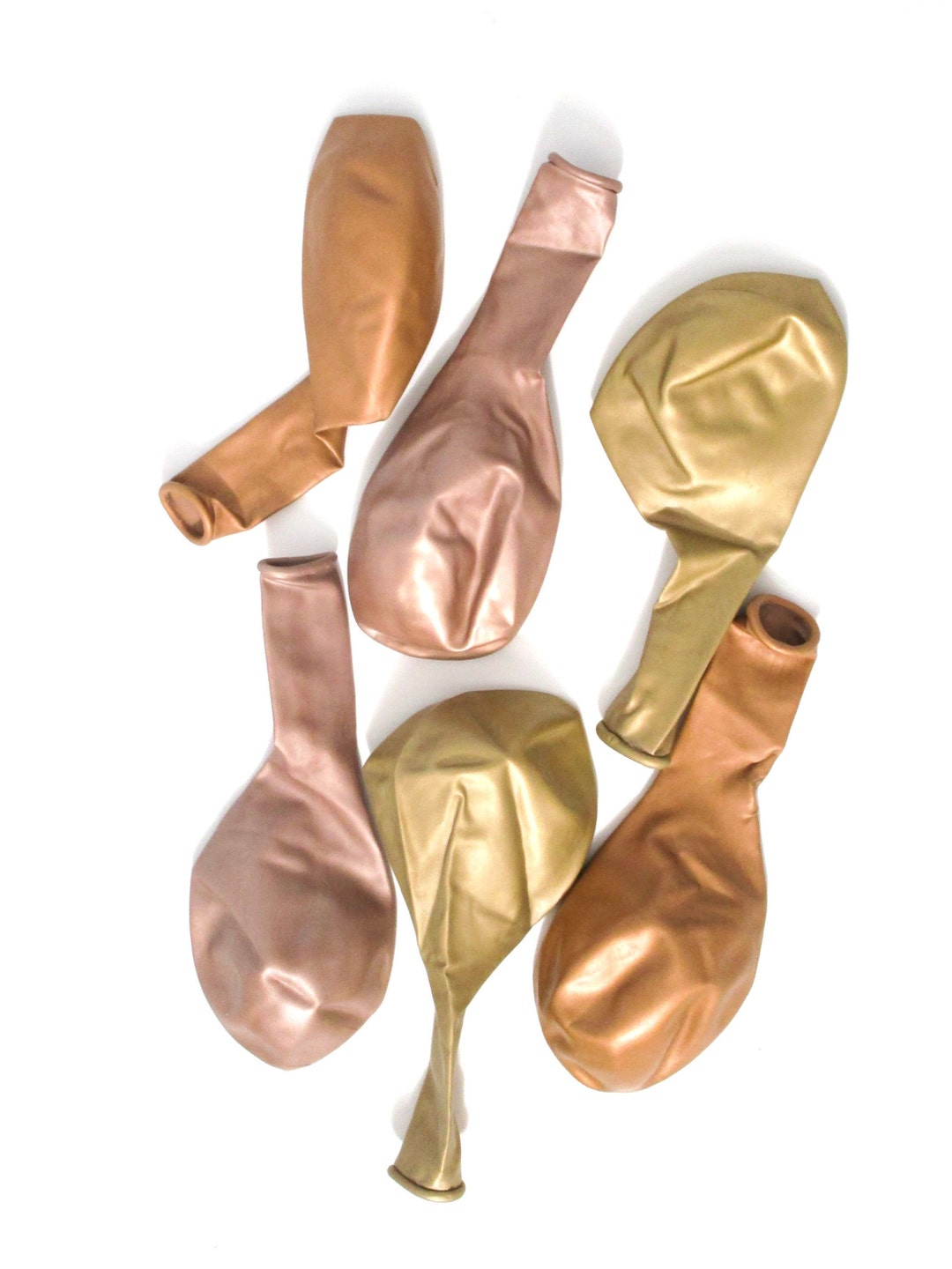 Tri-Color Balloons, Rosegold, Copper, Gold, Party Decoration, Chrome ...