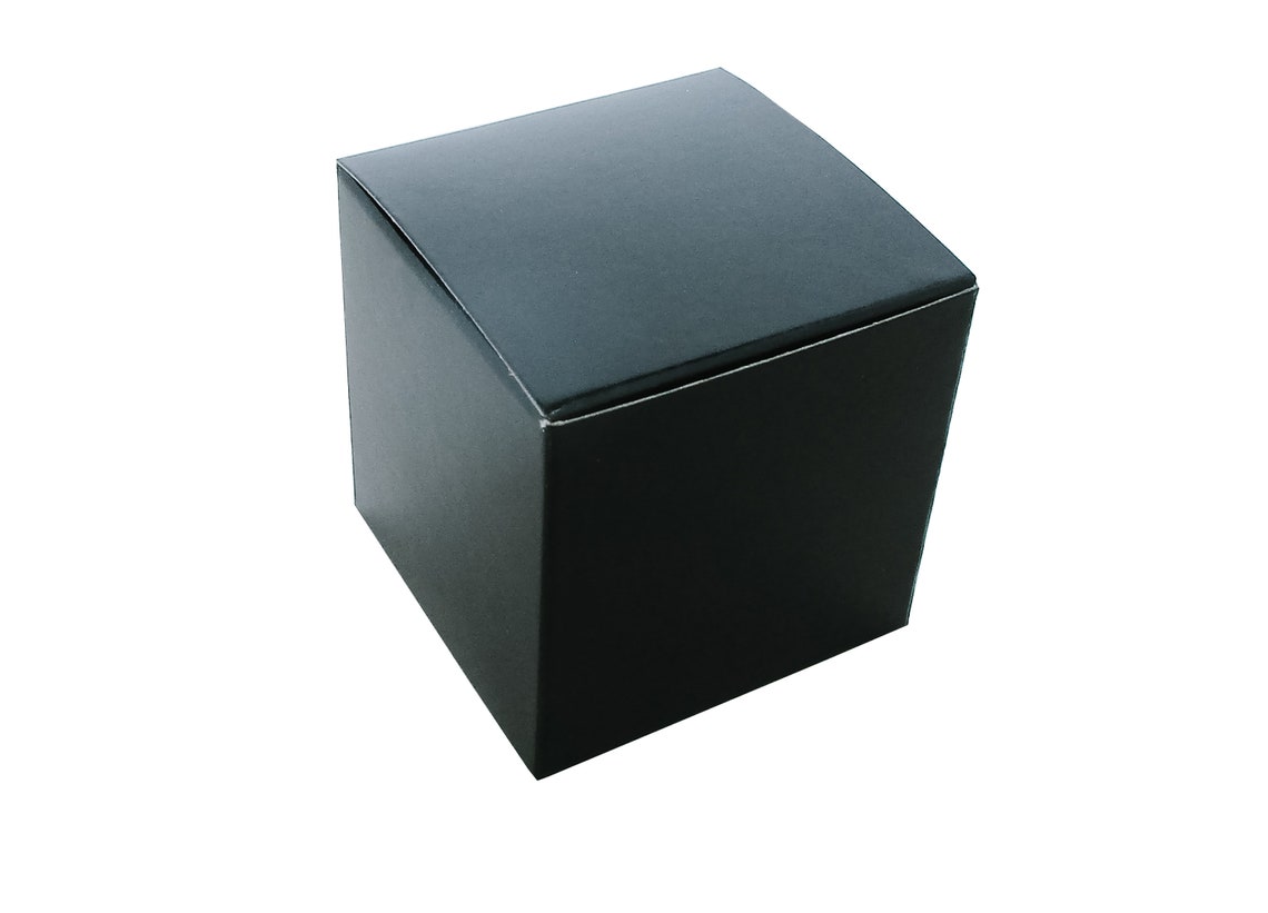 Black Gift Boxes With Lid 3 X 3 X 3 Gift Packaging | Etsy