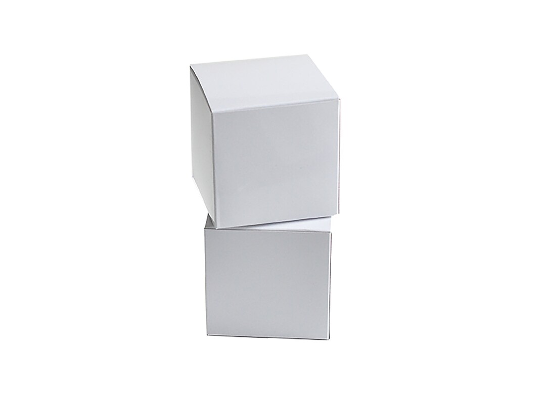 Small Gift Boxes, 3 X 3 X 3" White, Boxes With Lid, Wedding Favor Boxes ...