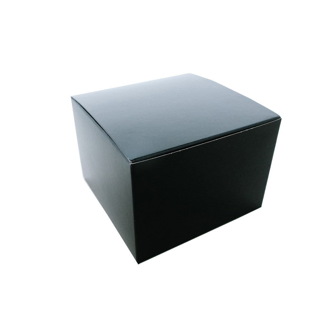Black Boxes With Lid 5 X 5 X 3.5", Gift Wrapping, Favor Boxes, Craft ...