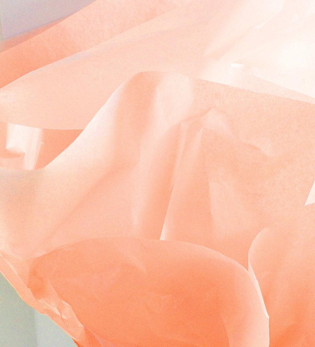 Tissue Paper Pale Peach Metallic, Wrapping Paper, Gift Packaging, Craft ...