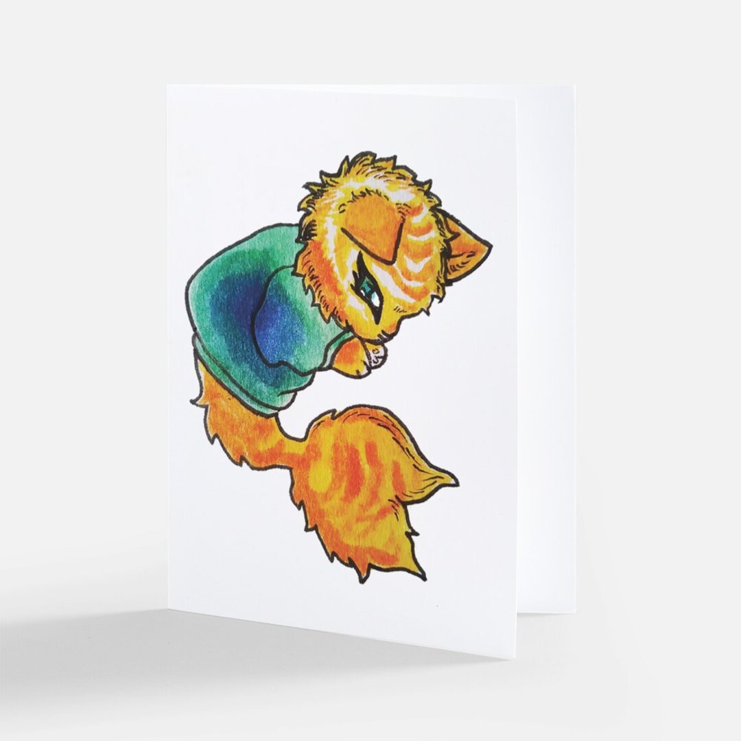 Mer-kitten - Blank Greeting Card for Birthdays, Holidays, and Special ...