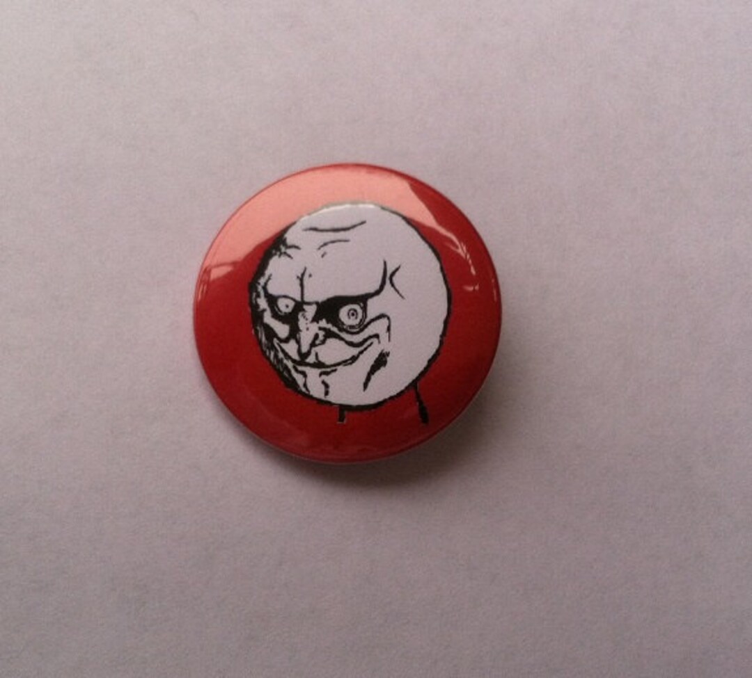 Creepy Yes Face - 1.25" or 1.5" - Pinback Button - Magnet - Keychain - Etsy
