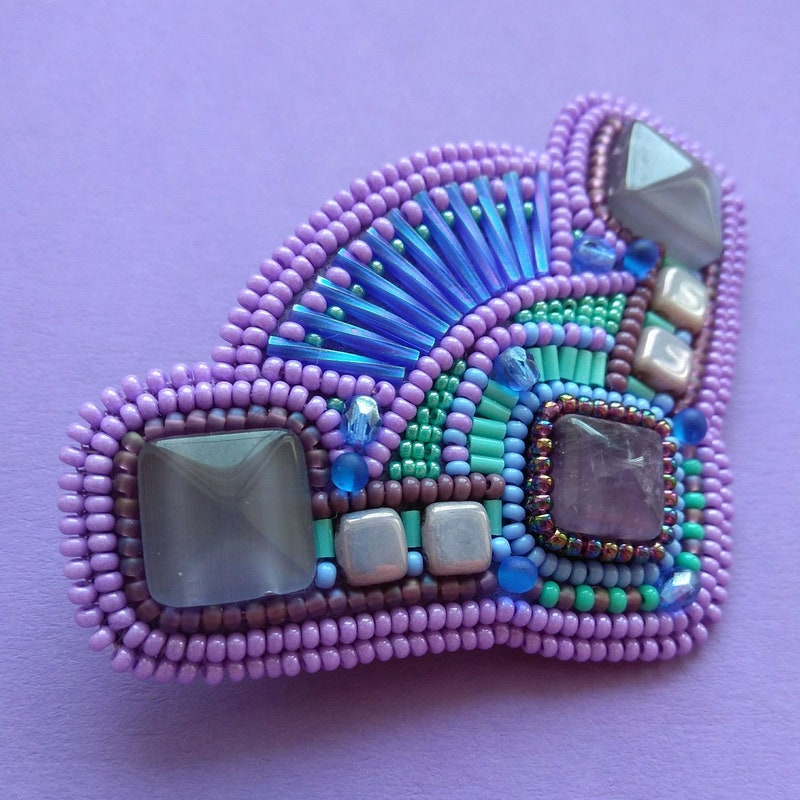 Beaded Hair Barrette - Etsy