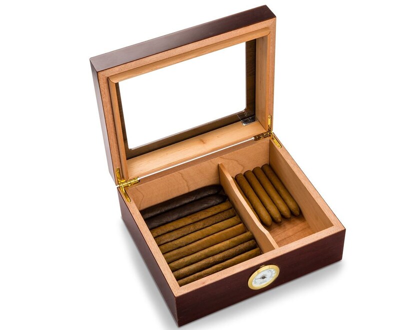 Personalized Cigar Humidor | Glass Cigar Humidor | Desktop Humidor ...