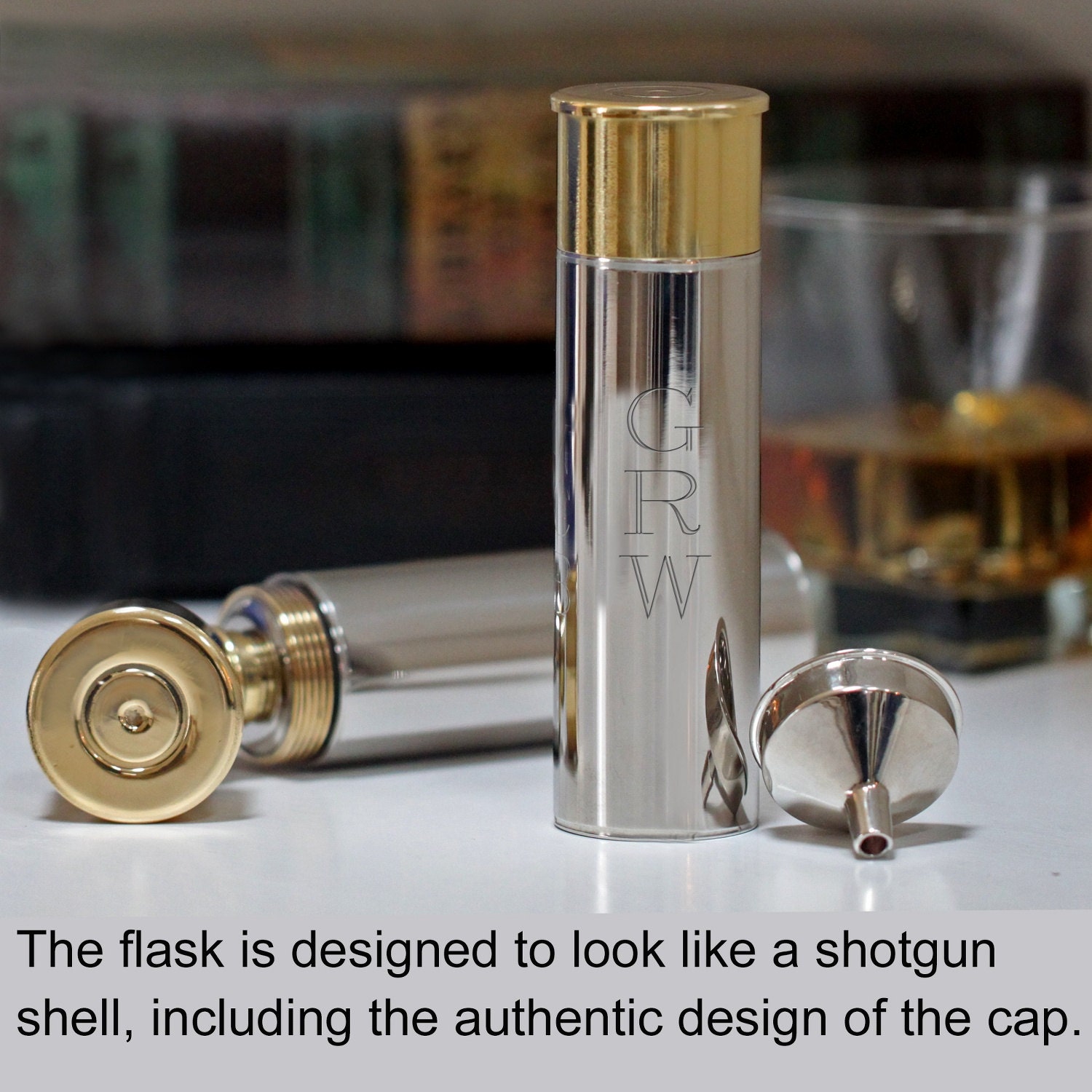 Engraved Shotgun Shell Flask Stainless Steel Shotgun Shell - Etsy