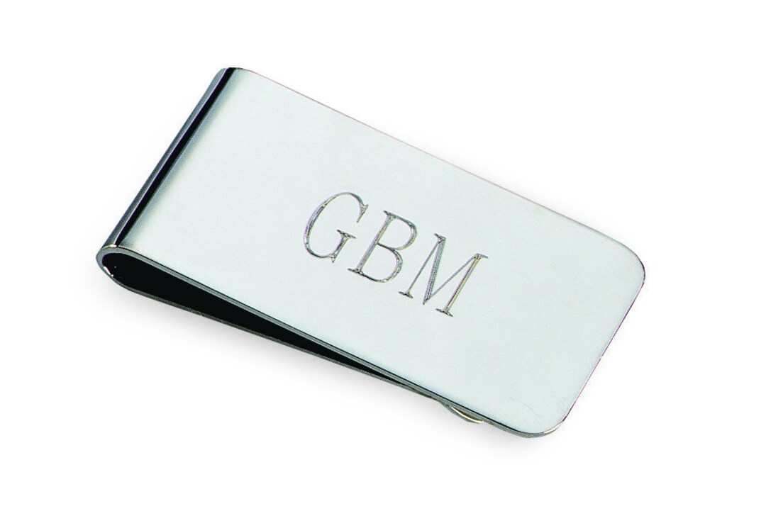 Silver-plated Money Clip for Men | Engraved Money Clip | Affordable ...