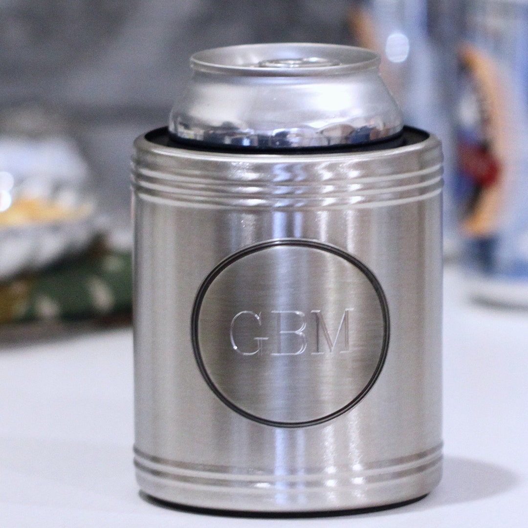 Insulated Chrome Can Cooler | Personalized Beer Coolie | Custom ...