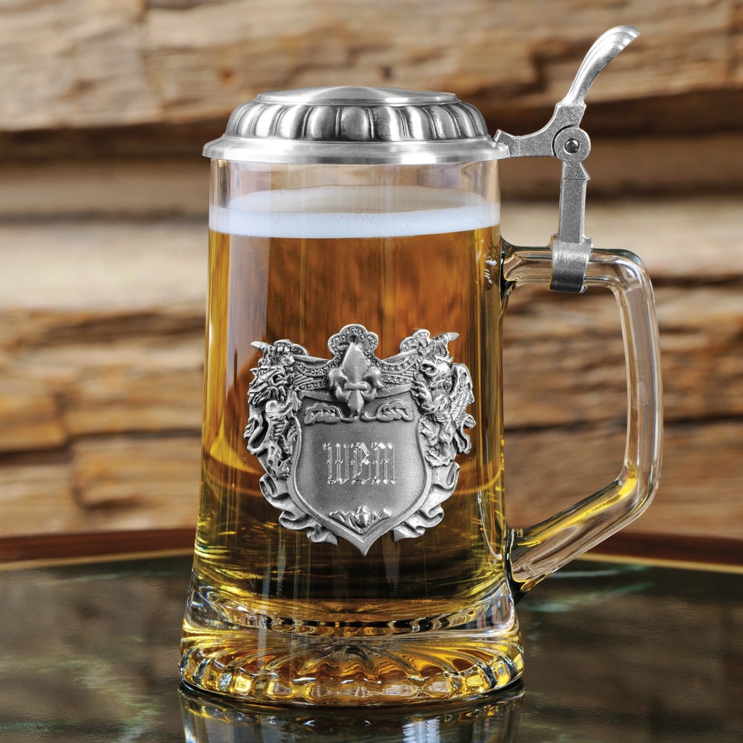 Personalized Medieval Tankard | Unique Gifts for Men | Glass Beer Stein ...
