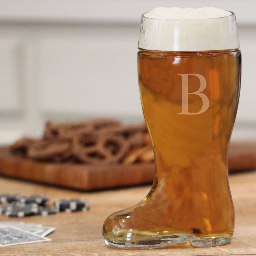 Engraved Beer Boot | Big Beer Glass 33 Oz | Unique Gifts for Men ...