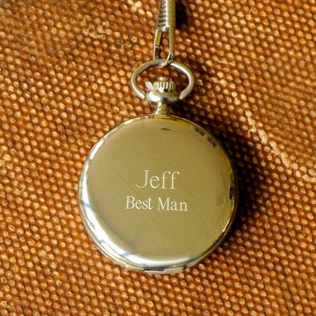 Photo Pocket Watch W/ Wooden Gift Box | Personalized Pocket Watch ...