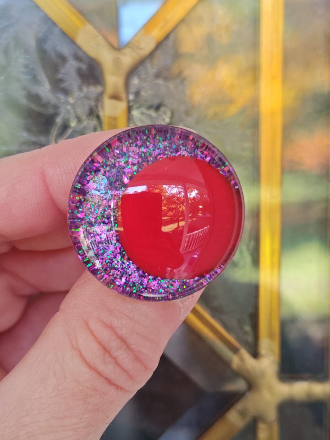 Funny Red Pupil Safety Eyes--sugar Plum - Etsy
