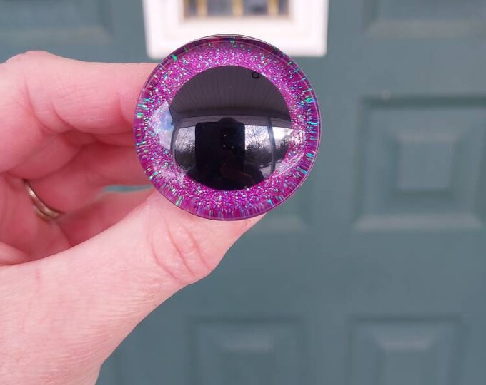 Glitter Safety Eyes--grape Juice - Etsy