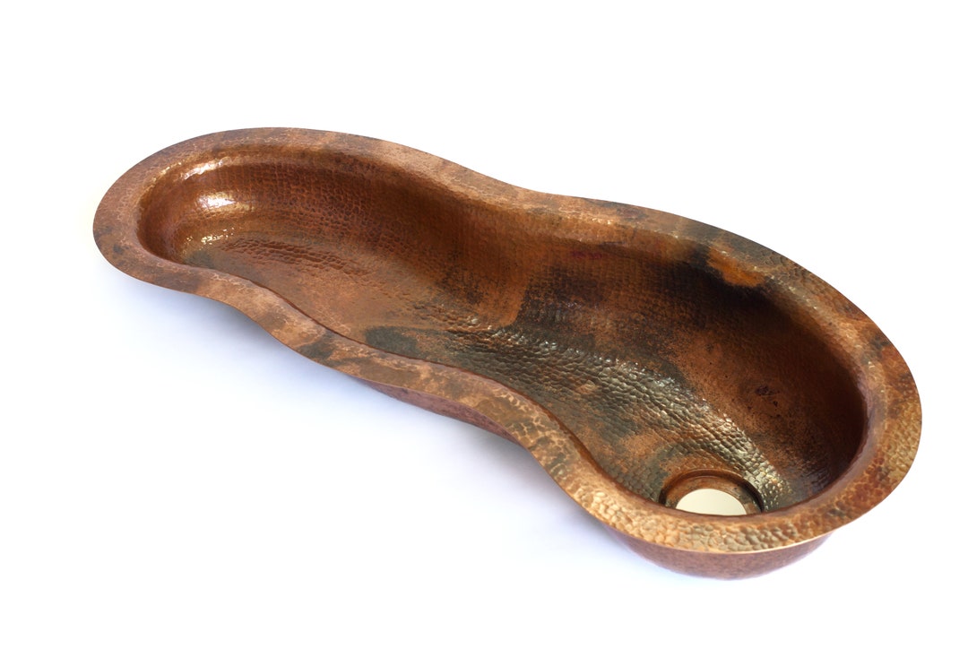 SONOMA in Natural - River Shape Undermount Bar Copper Sink With 1.5 ...