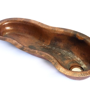 SONOMA in Natural - River Shape Undermount Bar Copper Sink With 1.5 ...