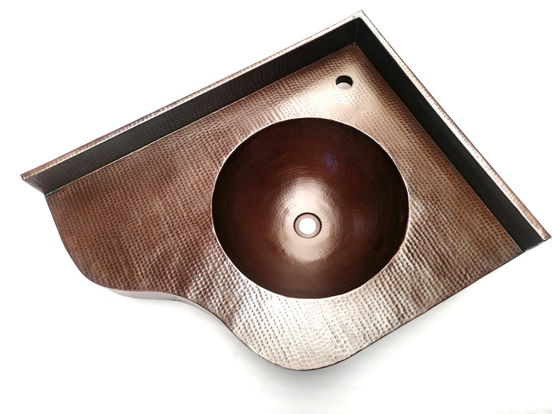 Corner Vanity Wall Mounted With Integrated 15
