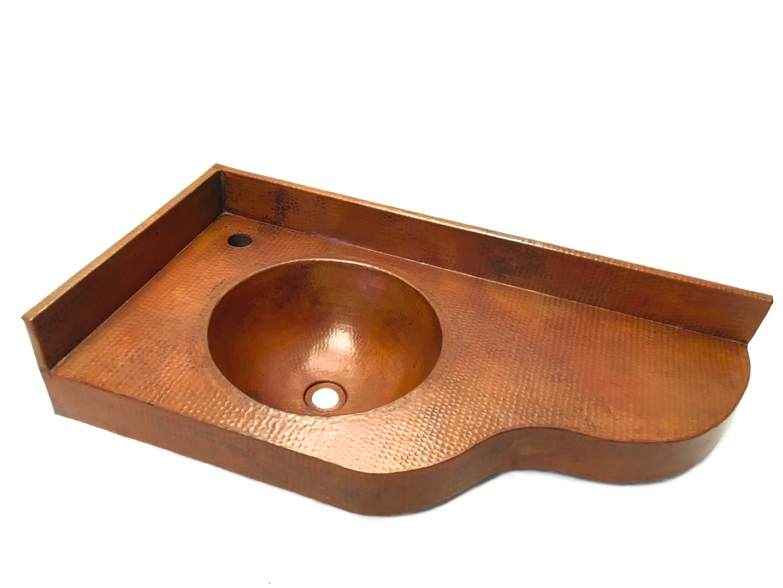 Corner Vanity Wall Mounted With Integrated 15