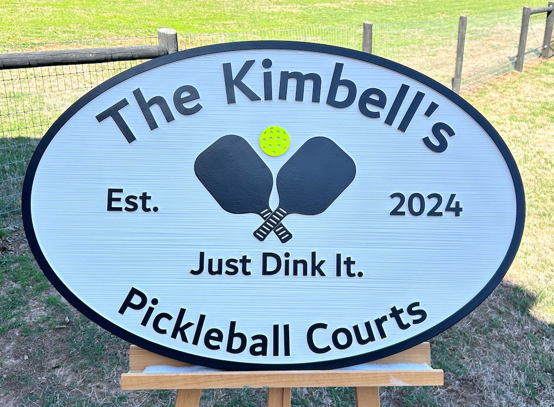 Pickleball Sign, Pickleball Decor, Personalized Pickleball Sign ...