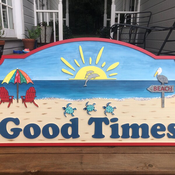 Beach Patio Sign - Etsy