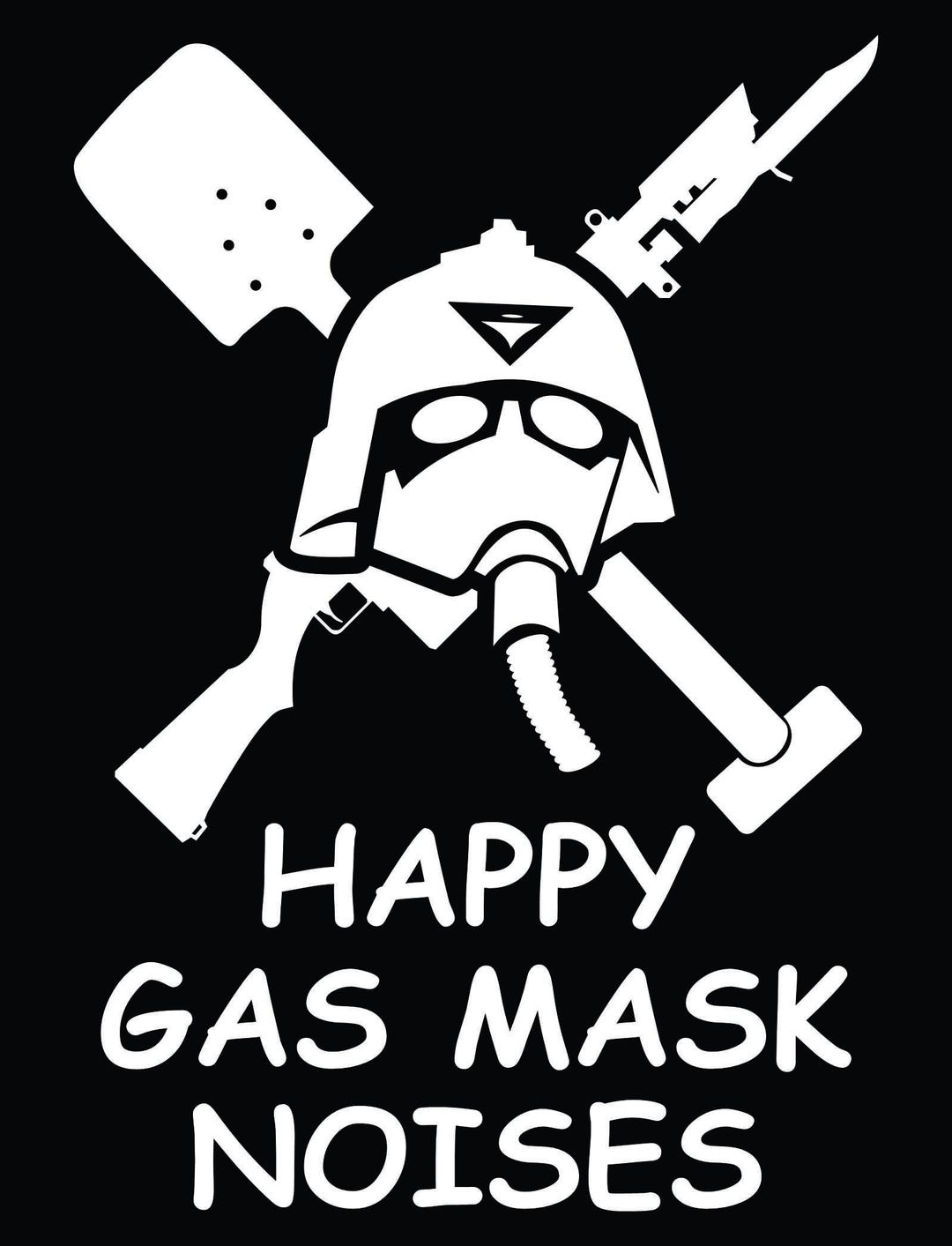 Happy Gas Mask Noises Decal - Etsy
