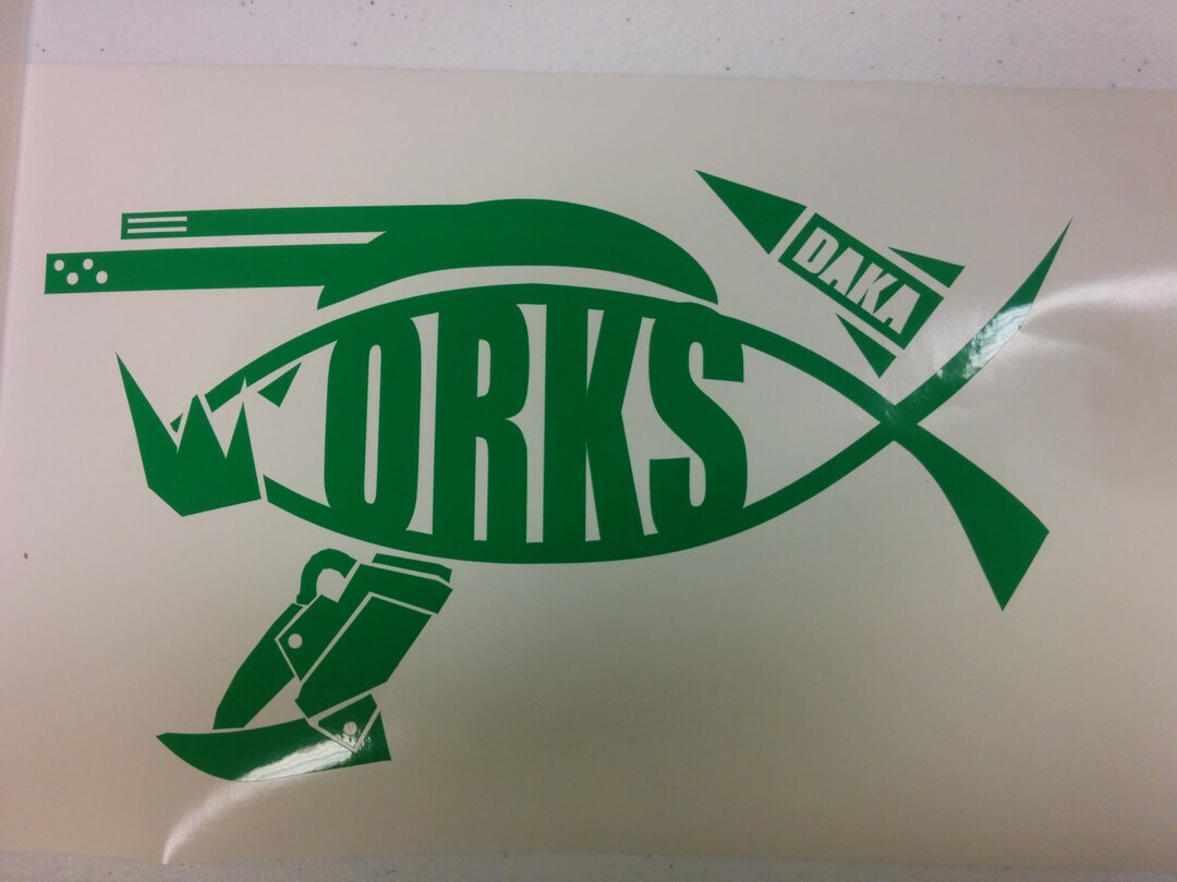 Ork Fish Decal - Etsy