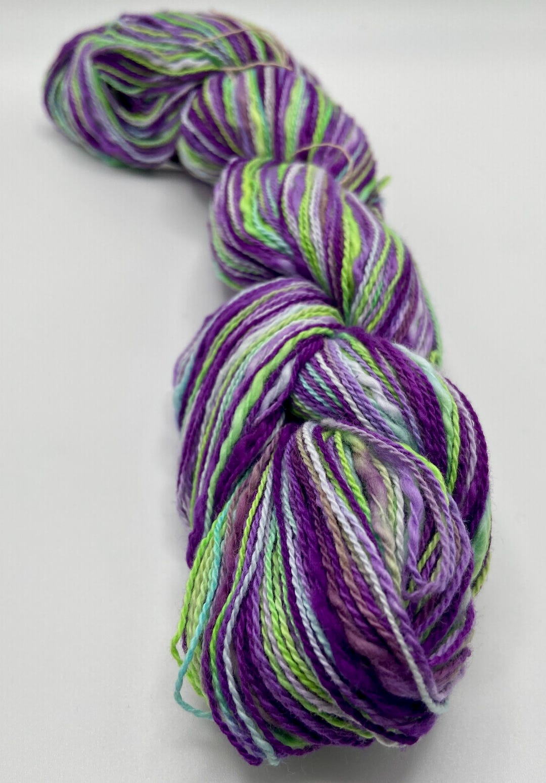 Hand-dyed Cotton Flake Yarn, Thick-n-thin, 350 Yard Skeins, in Shades ...