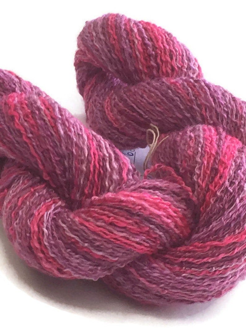 Hand-dyed Cotton and Rayon Boucle Yarn 200 Yard Skeins in - Etsy