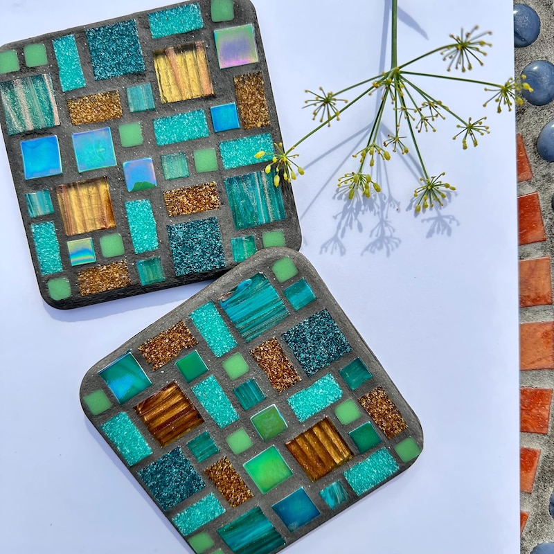 Sea Glass Coasters Kit - Etsy UK