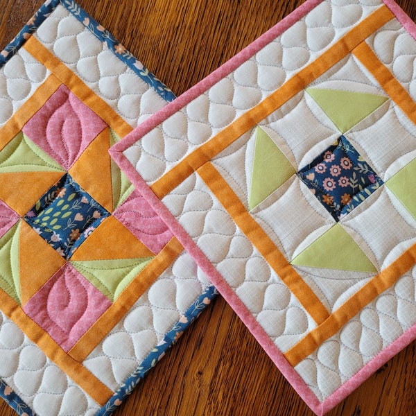 Patchwork Potholders - Etsy